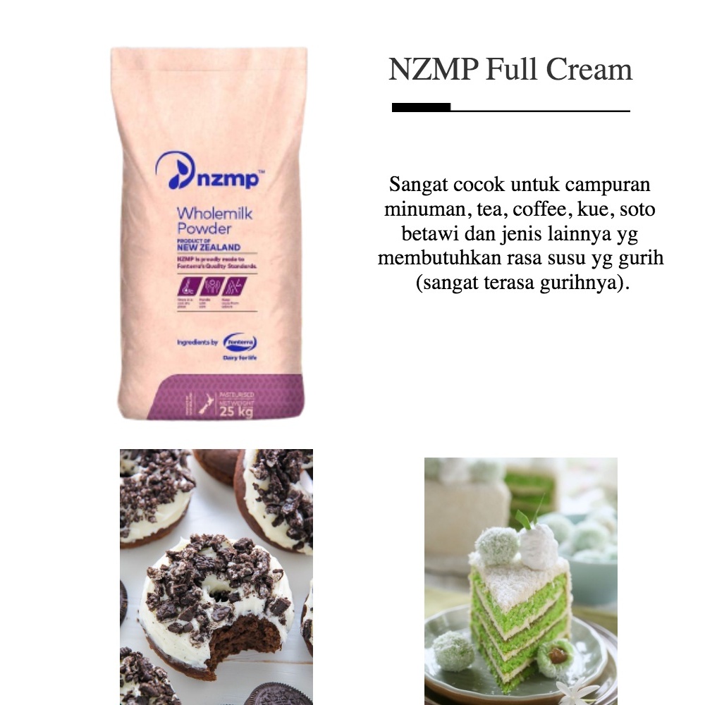 Jual Susu Bubuk Full Cream NZMP 1kg, 500gr, 250gr Whole Milk By Fontera ...