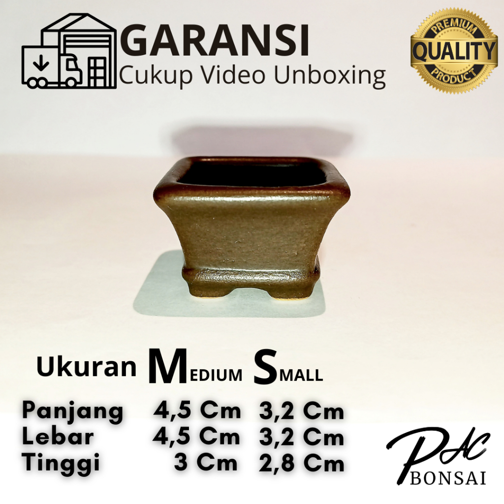 Jual Pot Keramik Bonsai Shito Segi Empat Unik Ukuran Shito dan Keshitsubo | Shopee Indonesia