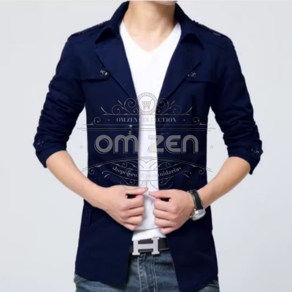 Jual Blazer pria jubah pendek jaket pria slimpit | Shopee Indonesia