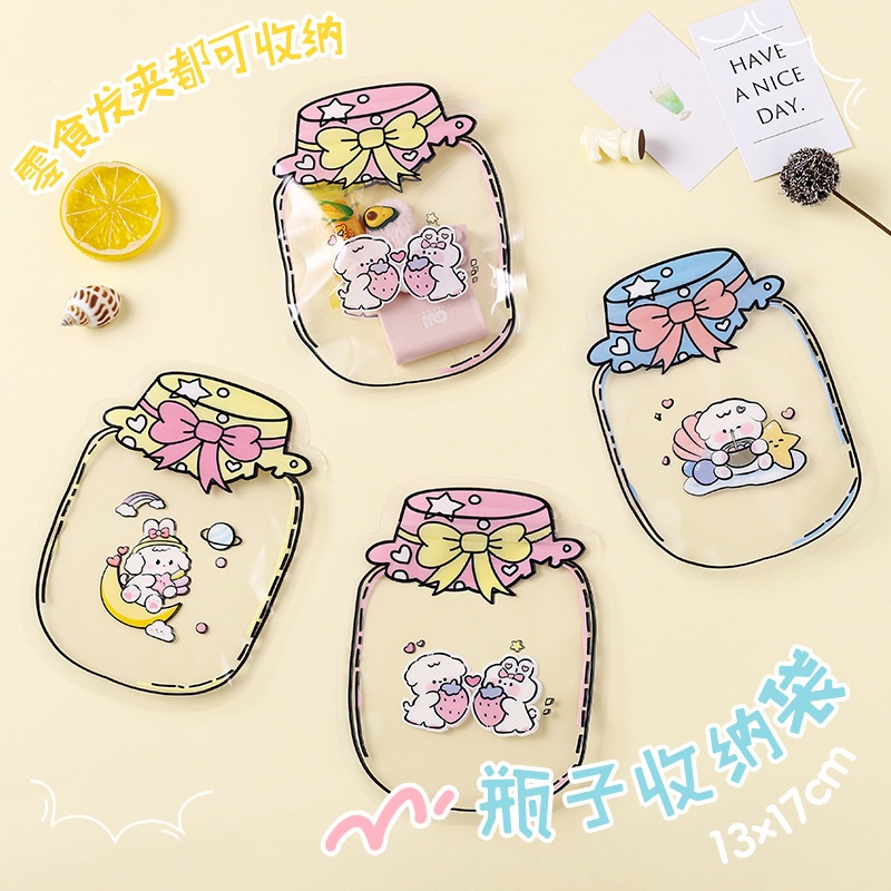 Jual Plastik Zip Lock Motif Toples Kaca / Ziplock/ Goodie Bag/For Gift ...