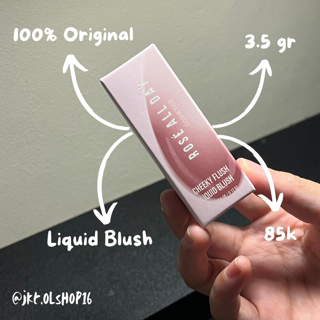 Jual 100% ORIGINAL - Rose All Day Cheeky Flush Liquid Blush | Shopee ...