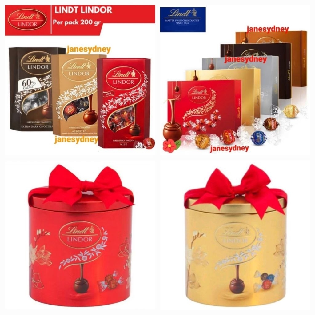 Jual Lindt Lindor Truffle Chocolate Gift Tin 250g Milk / Dark ...