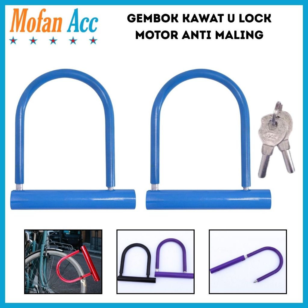 Jual Gembok Sepeda Motor Ukuran Besar U Lock Gembok Motorcycle ...