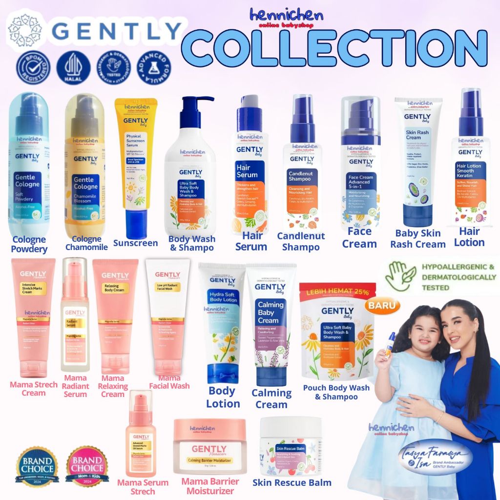 Jual Gently Calming Rash Cream 40gr/ Hydra Soft Nourishing Lotion 50g ...