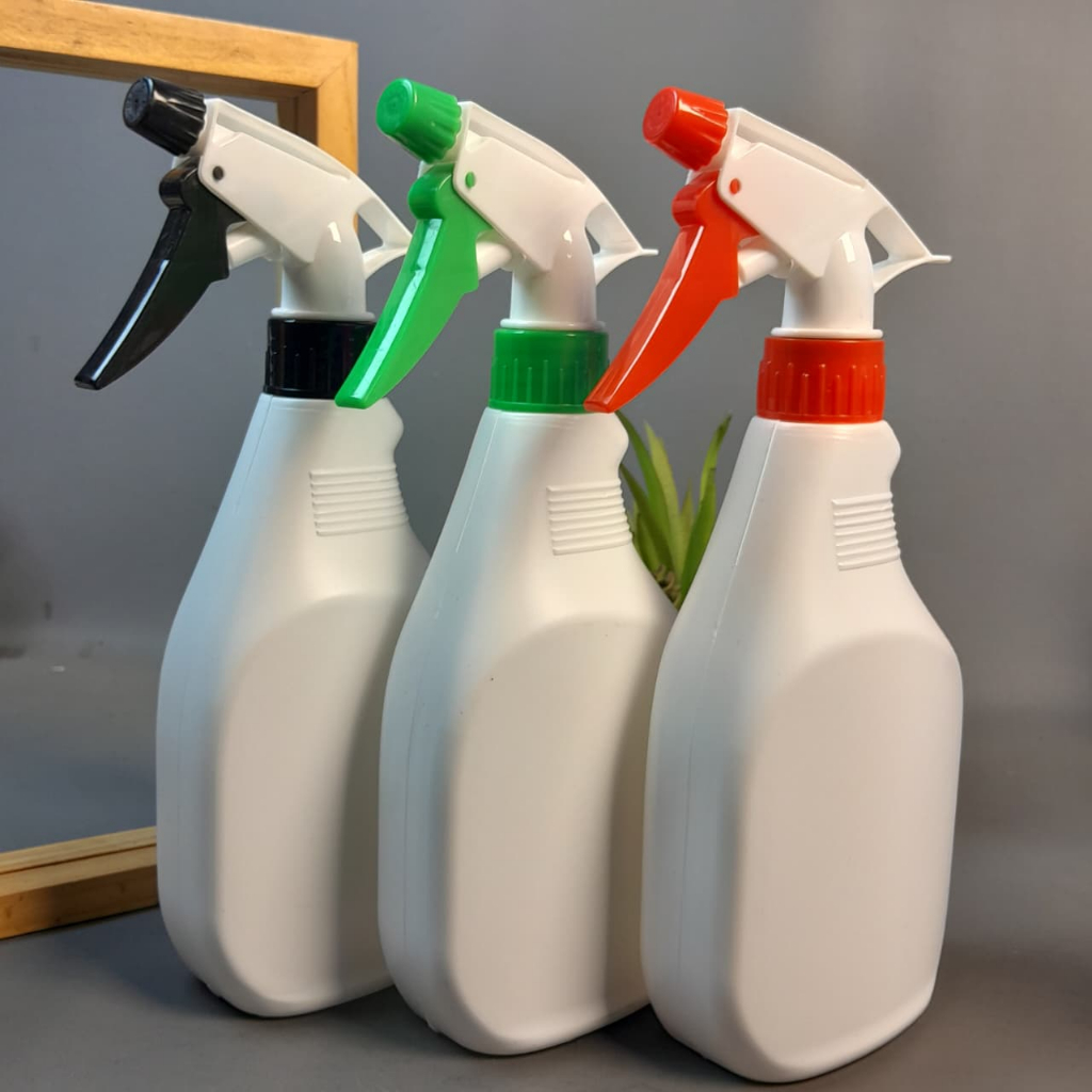 Jual Botol Kispray 500 ML HDPE Slim Putih / Botol Big Trigger 500 ML Neck 28 / Botol Spray 500 ...