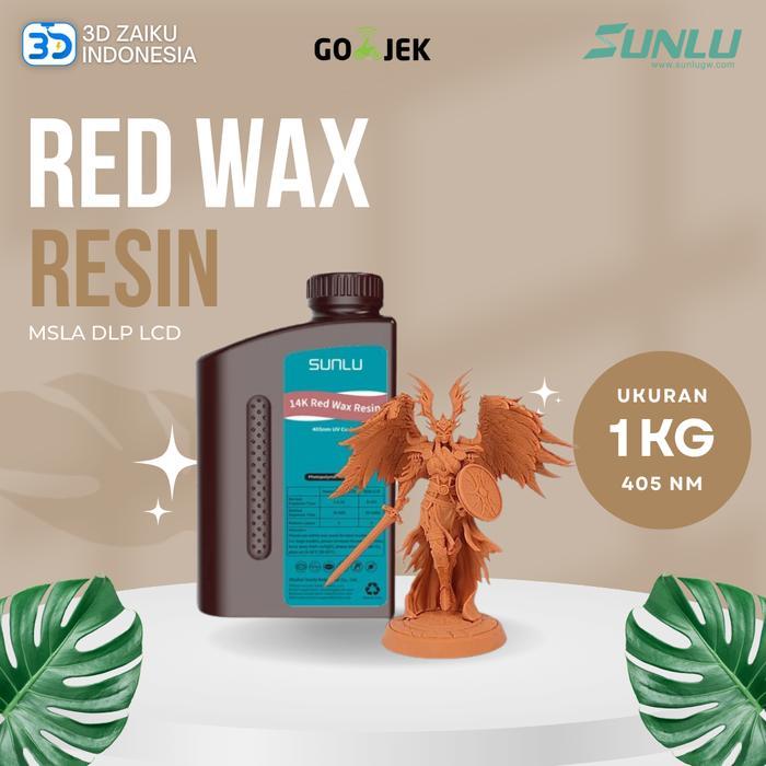 Jual SUNLU 14K Red Wax Resin 1 KG Ultra High Precision Figurines ...