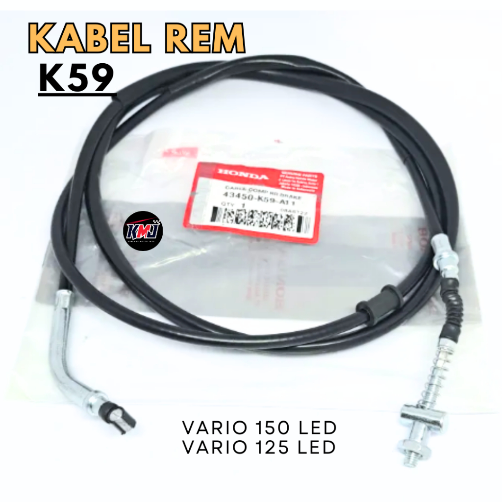 Jual 43450-K59-A11 Kabel Rem Kiri Belakang Vario 125 150 LED 2015 ...