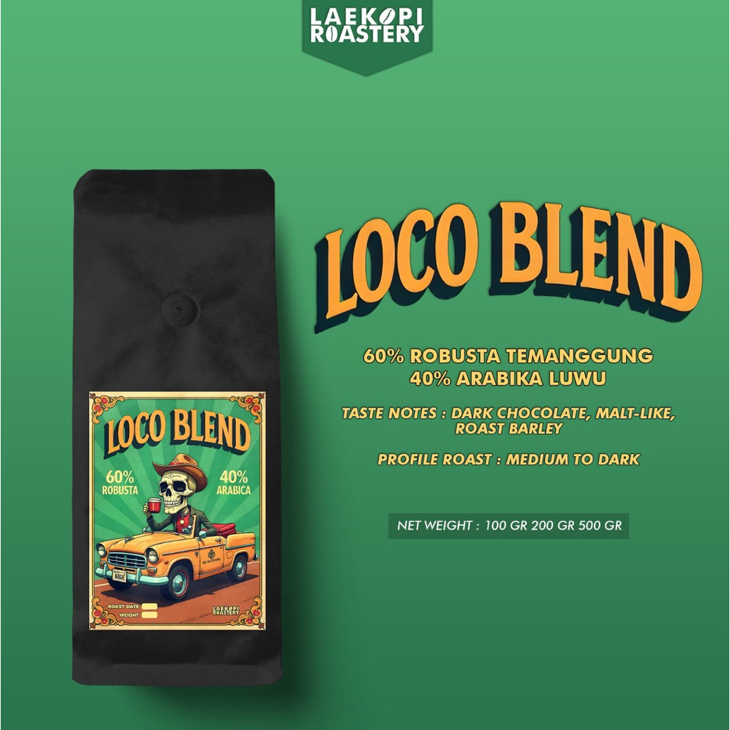Jual Kopi Espresso LOCO BLEND | Arabika Robusta House Blend for Es Kopi ...