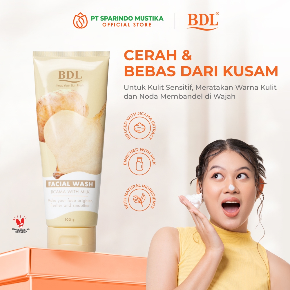 Jual BDL Brightening Facial Wash Jicama/Bengkuang 100gr Sabun Cuci Muka ...