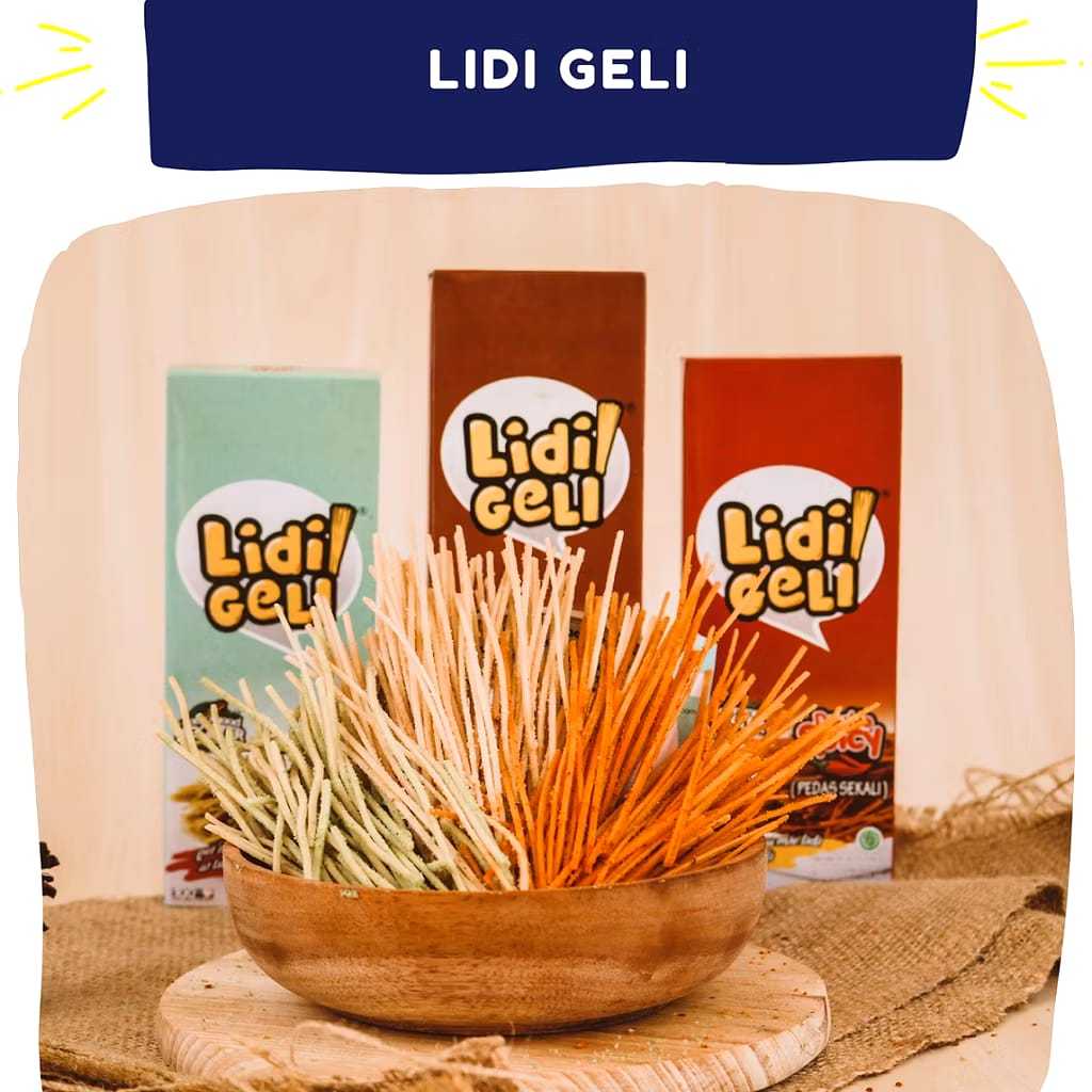 Jual Mie Lidi Renyah dengan Bumbu Melimpah - Lidi Geli ( snack mie lidi ...