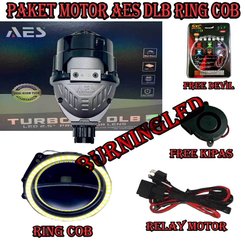 Jual PAKET MOTOR COB BILED DLB DOUBLE LASER 75 WATT ORIGINAL BILED AES ...