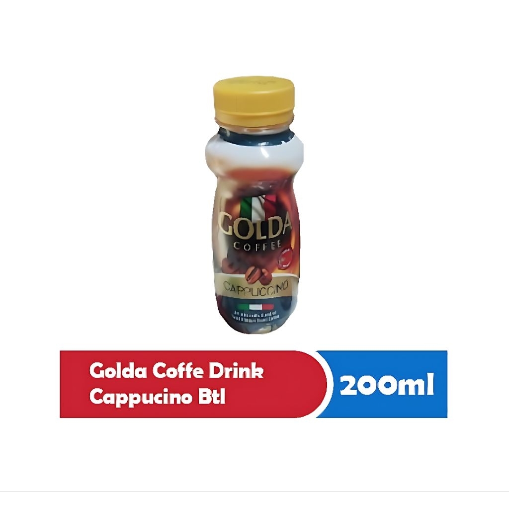 Jual GOLDA Minuman Kopi Ras Cappucino/Dolce Latte 200ml (Isi 12 Botol ...