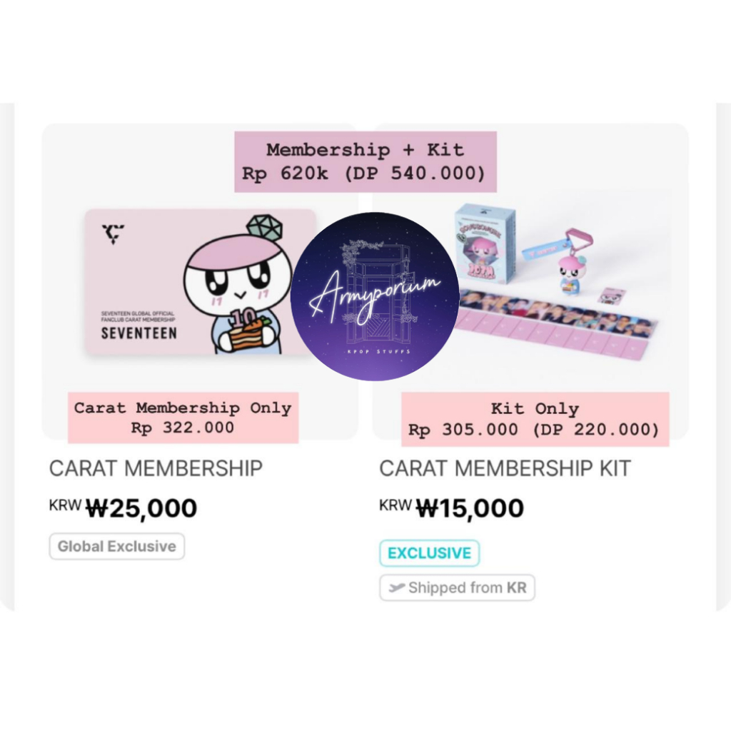 Jual [PO] Official Membership CARAT SEVENTEEN Membership Kit | Shopee ...