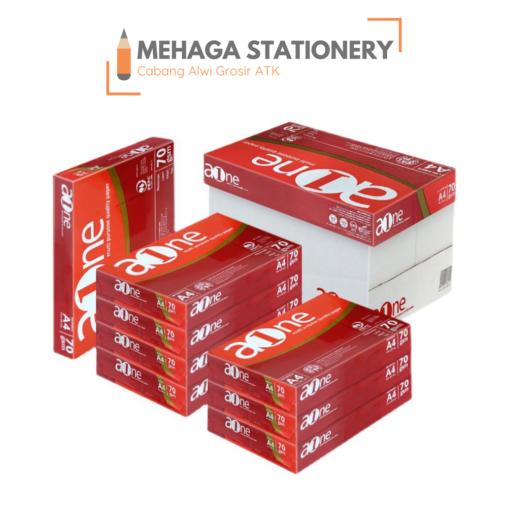 Jual Kertas HVS A4 70 GSM Aone | 1 Kotak : 5 Rim | Shopee Indonesia