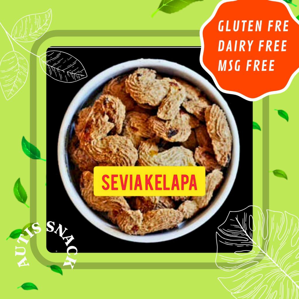 Jual SEVIA KELAPA SAGU Non telur, untuk autis/gluten free/dairy free ...