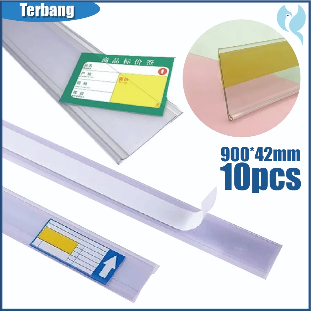 Jual 10pcs 900*42mm Label Rak Klip Tag Pemegang Label Supermarket Price ...