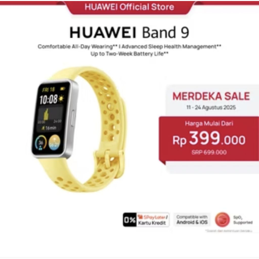 Jual Huawei Band 9 Smartband Smartwatch Comfortable All Day Wearing ...