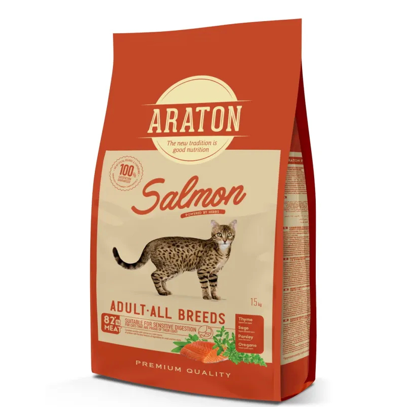 Jual Makanan Kucing-ARATON Cat Food Kitten Adult All Breeds 1.5kg All ...