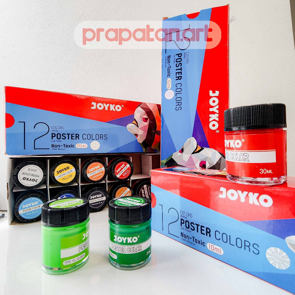 Jual Joyko Poster Color Set 12C | Cat Poster Set | Shopee Indonesia