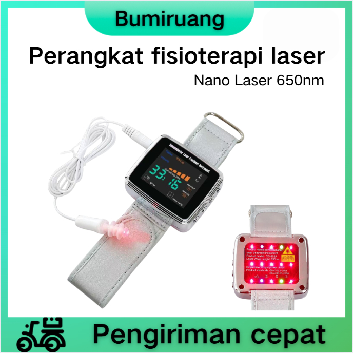 Jual BUMIRUANG Jam tangan Terapi laser 13 titik laser fisioterapi untuk ...