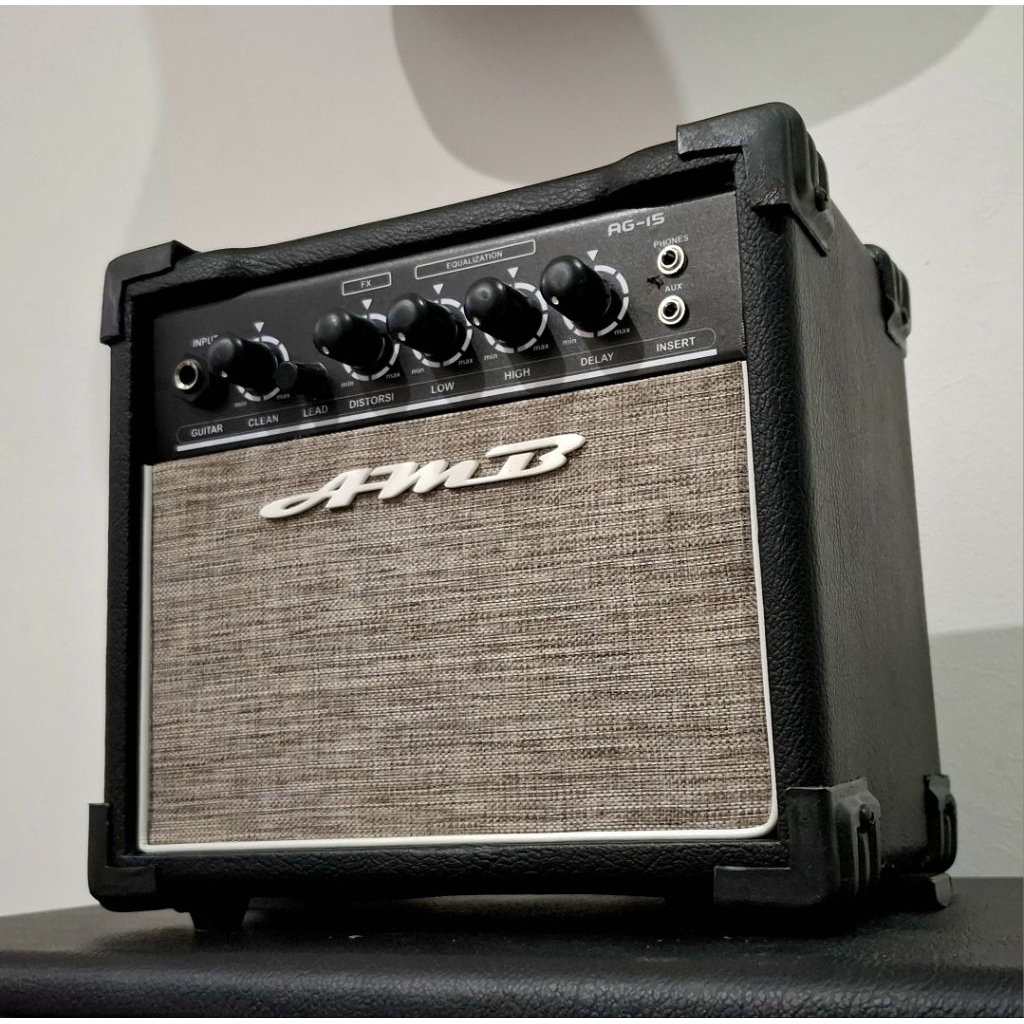 Jual Ampli gitar mini amb 3 input efek DELAY distorsi aux.phones ...