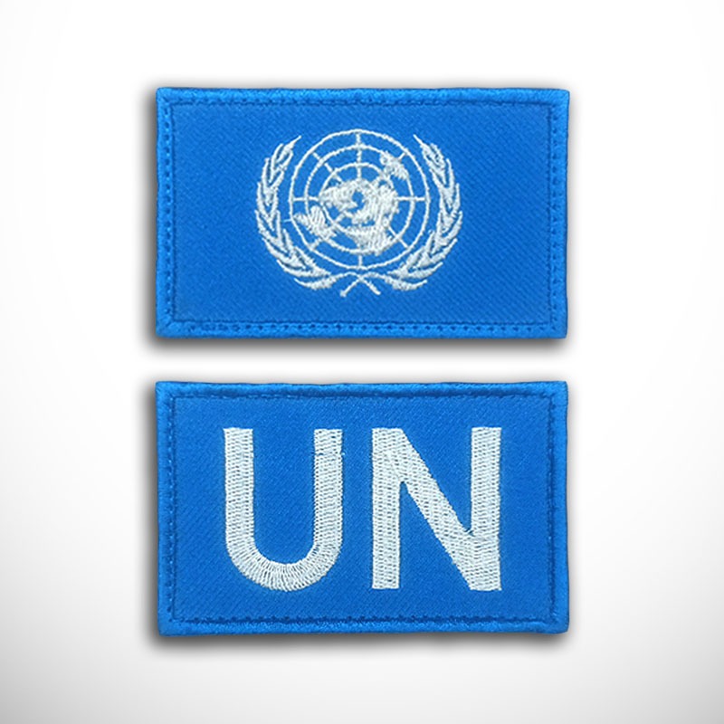 Jual Patch Flag of United Nations Emblem Bordir Bendera World ...