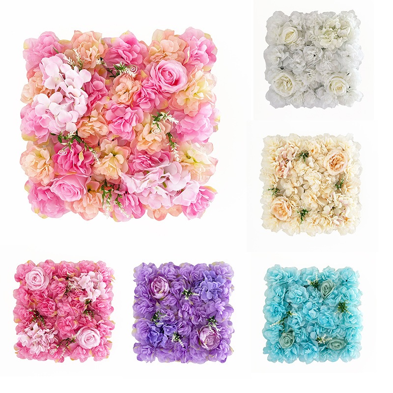 Jual Panel Dinding Bunga Tiruan Mawar Flower Wall Untuk Dekorasi Latar ...