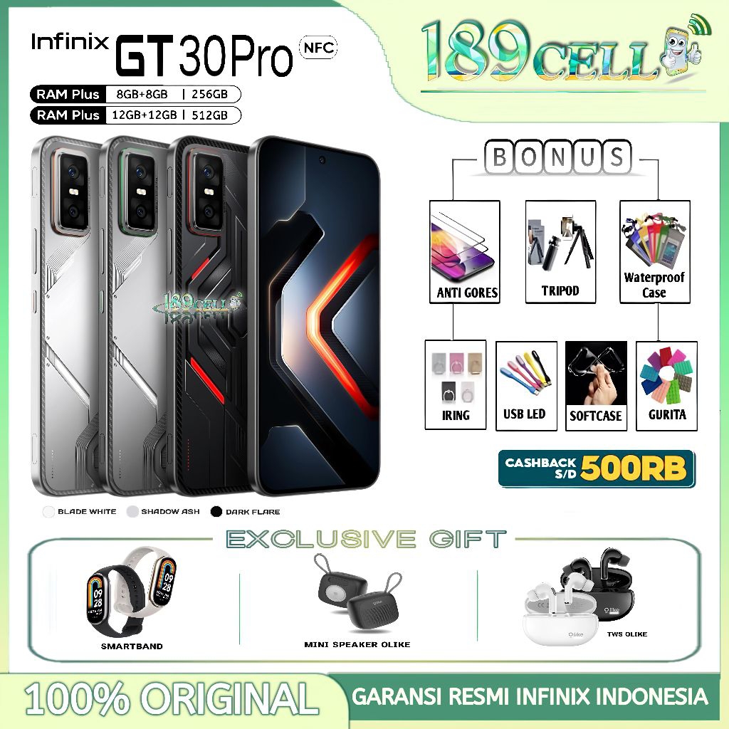 Jual INFINIX GT 30 PRO 5G NFC RAM 12/512GB 8/256GB - GT30 Pro - GT30Pro ...