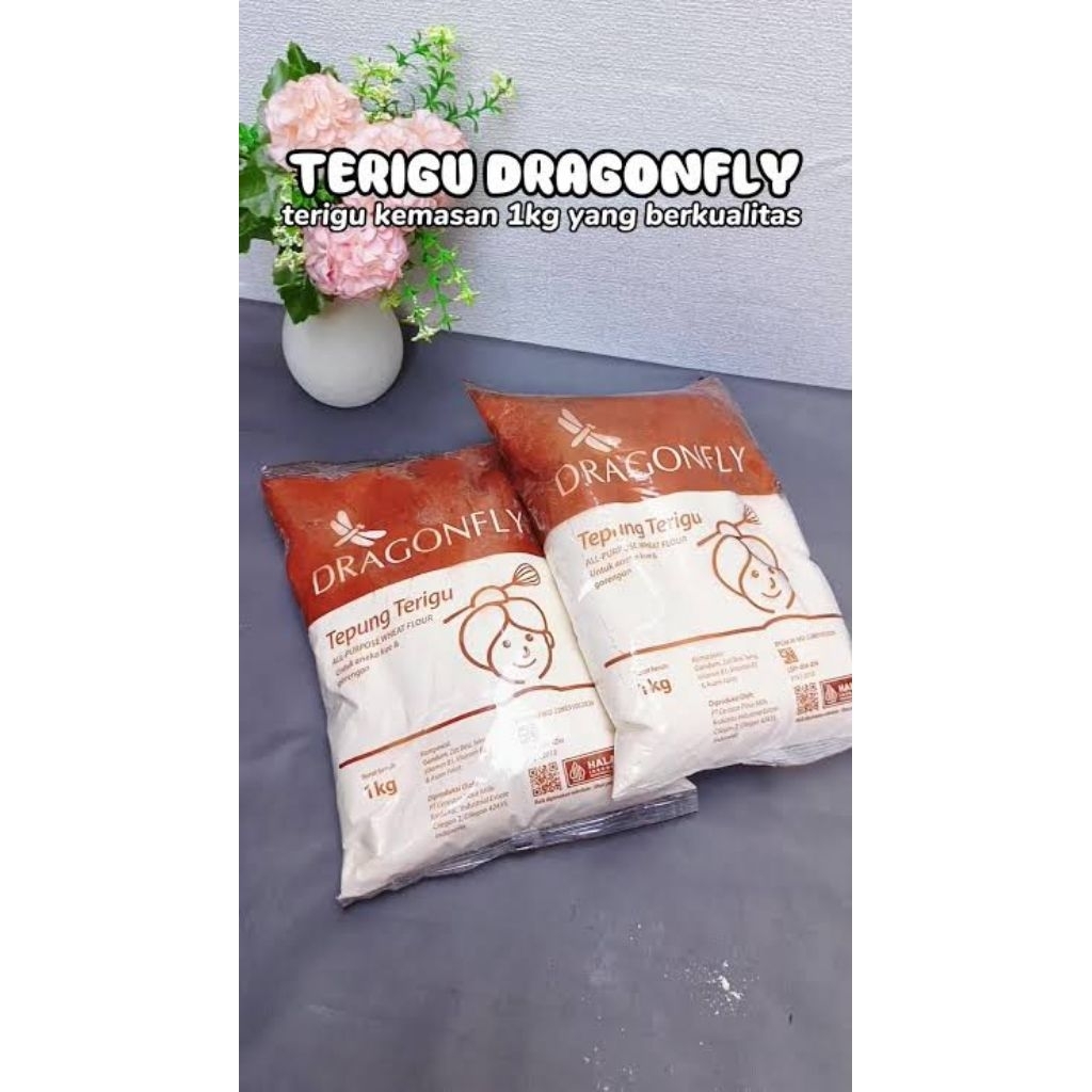 Jual tepung terigu dragon kemasan 1kg | Shopee Indonesia