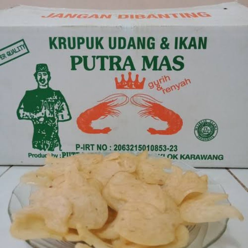 Jual Kerupuk Udang Putra Mas Mede 1 dus isi 5kg | Shopee Indonesia