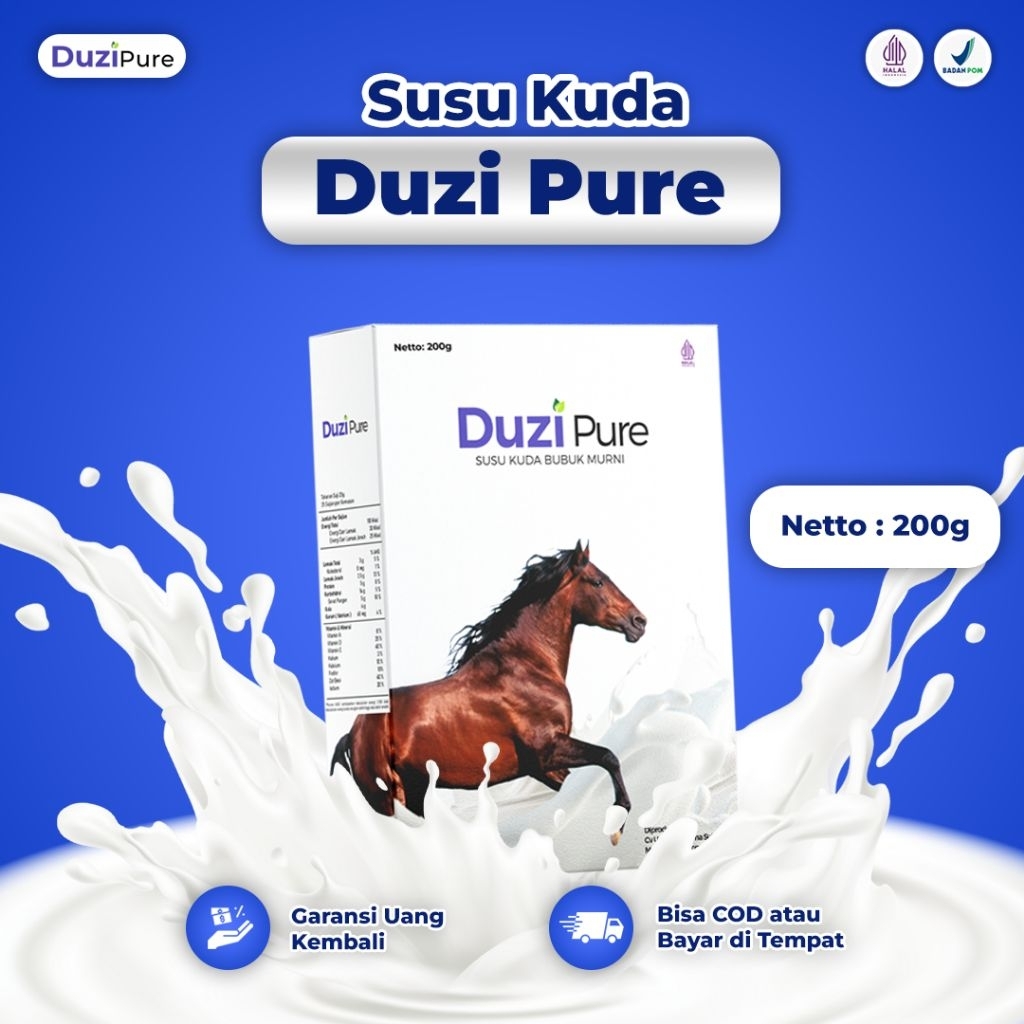 Jual Duzi Pure Susu Kuda Liar Murni Original BPOM | Shopee Indonesia