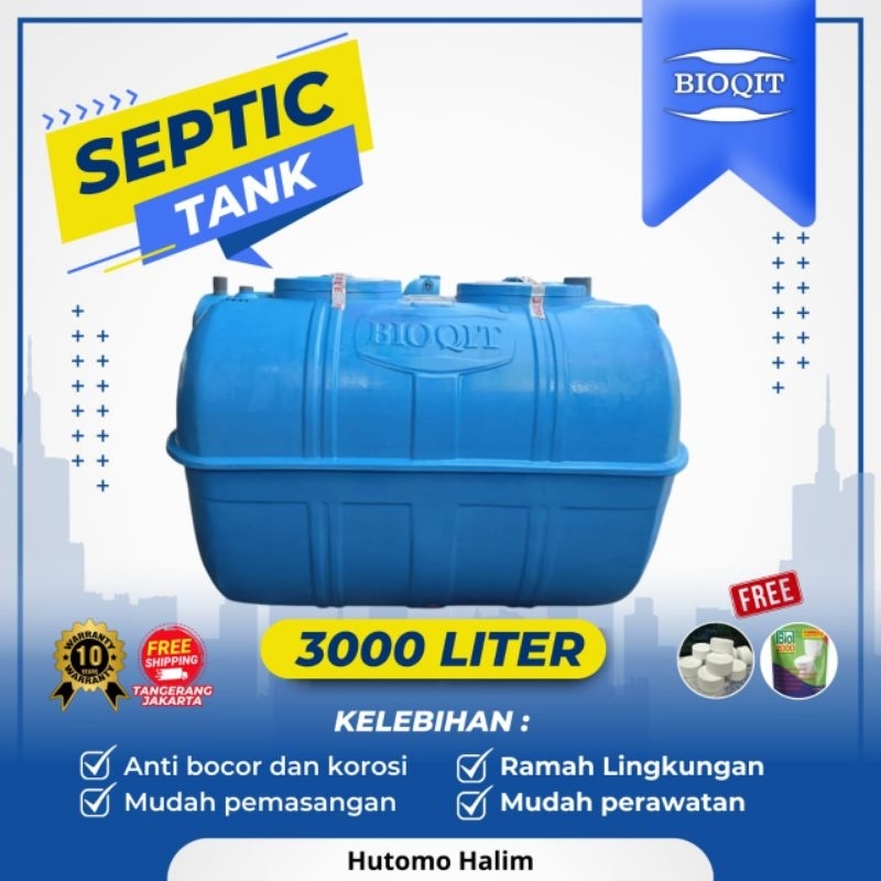 Jual SEPTIC TANK 3000 LITER, BIOQIT, BIOFIL, BIORICH, BIOTANK | Shopee ...