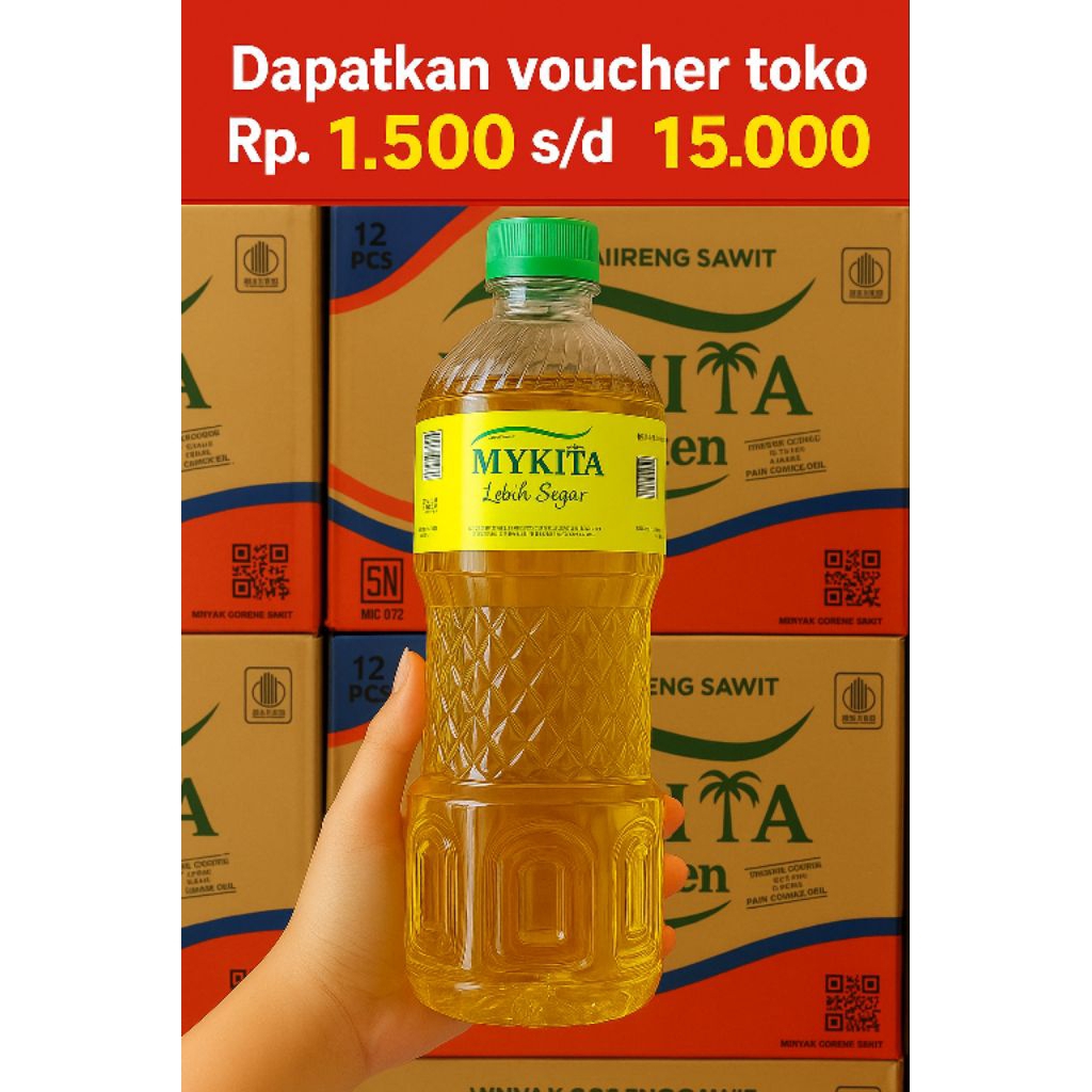 Jual 1 dus Minyak Goreng (MK) MyKita My800 isi 12 botol | Shopee Indonesia