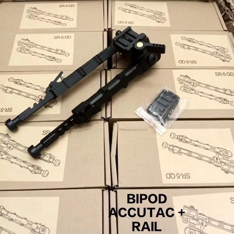 Jual Bipod Accutac SR-5 QD Hitam + Rail Original Bergaransi Free Ongkir ...