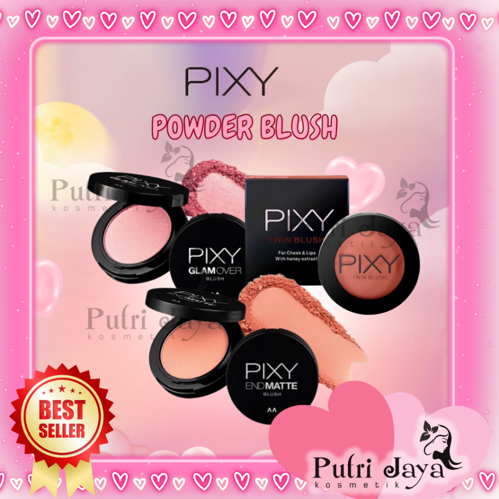 Jual PIXY TWIN BLUSH | END MATTE BLUSH | GLAM OVER BLUSH | Shopee Indonesia