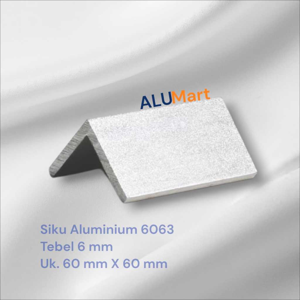 Jual Siku Aluminium 6063 60 mm X 60 mm X 6 mm X 500 mm | Shopee Indonesia