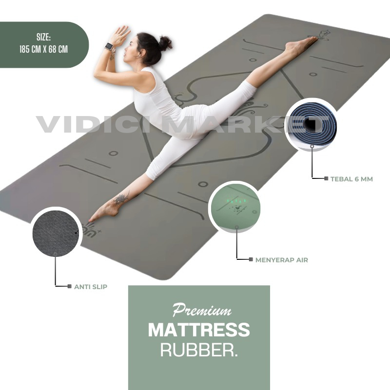 Jual MATRAS YOGA PREMIUM !!! MATRAS MATT RUBBER CANTIK HIGH QUALITY ...