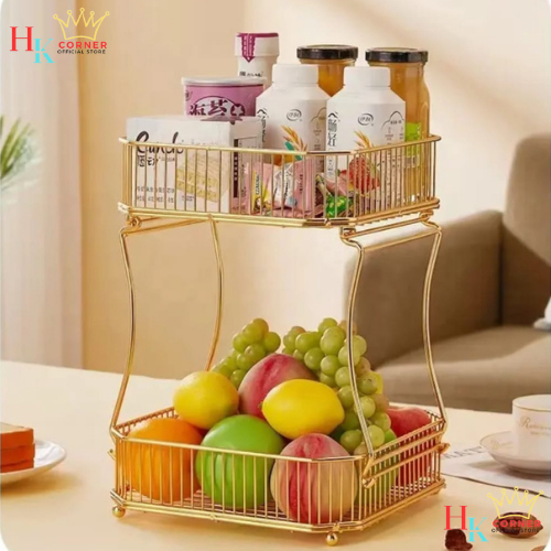 Jual HK Rak Buah 2 Susun Rak Dapur 2 Tingkat Serba Guna Rak Bumbu Dapur ...