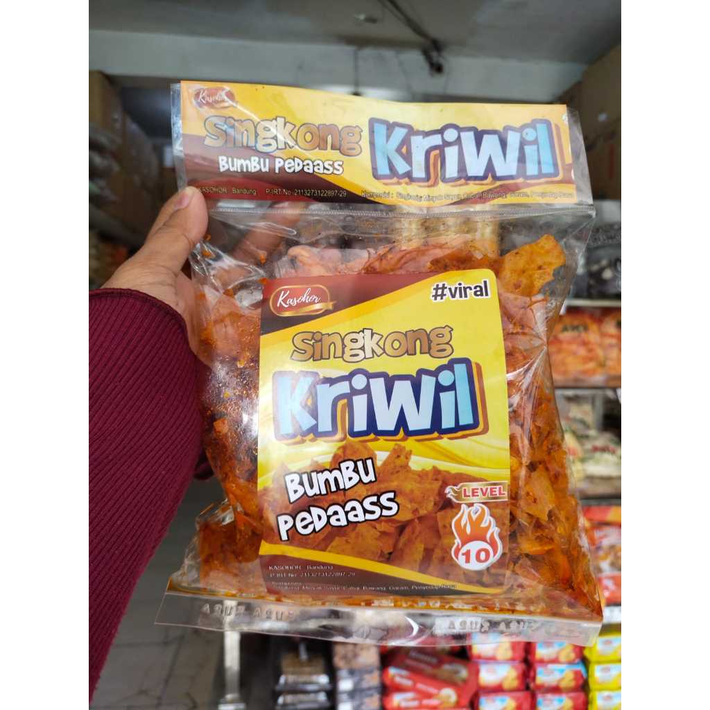 Jual SNACK MURAH / SNACK NJRITZ / SINGKONG KRIWIL PEDAS DAN SINGKONG ...