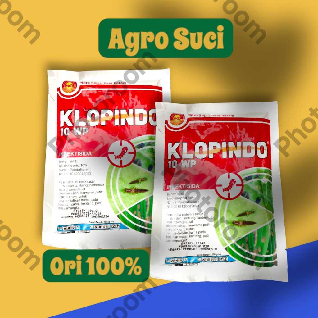 Jual Insektisida KLOPINDO 10 WP - 100 Gram | Shopee Indonesia