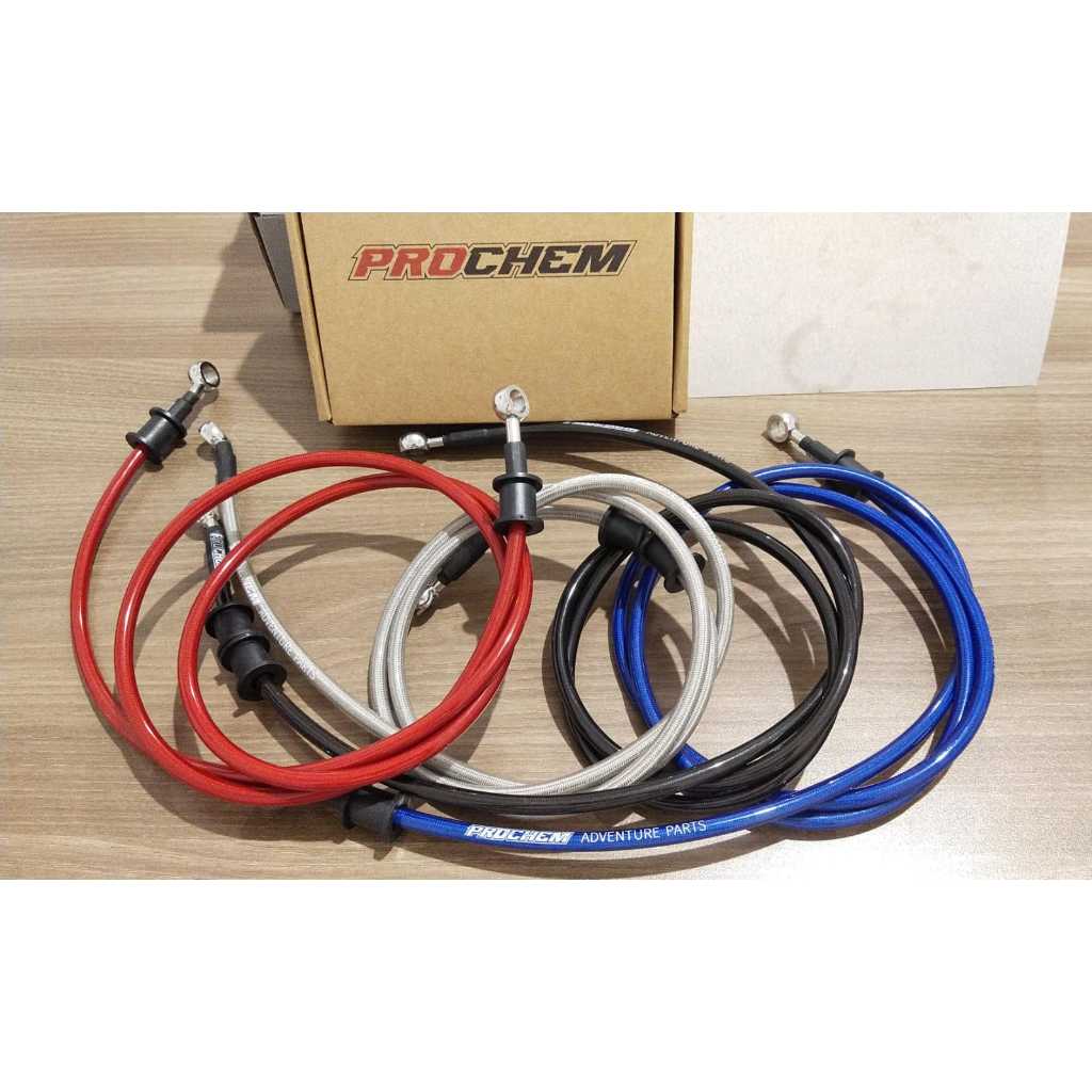Jual Selang Rem Prochem Motor WR CRF KLX Warna Mewah 135/145cm | Shopee ...