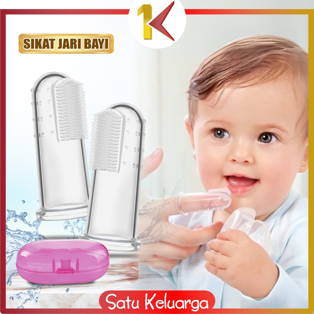 Jual SK-C866 Sikat Gigi Bayi Bahan Silikon Baby Finger Toothbrush ...
