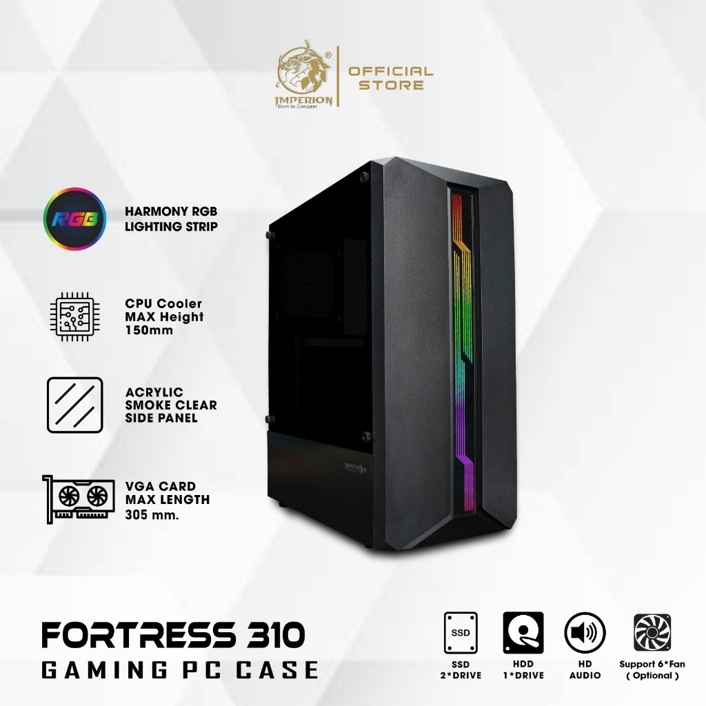 Jual Imperion PC Case Fortress 310 | Shopee Indonesia