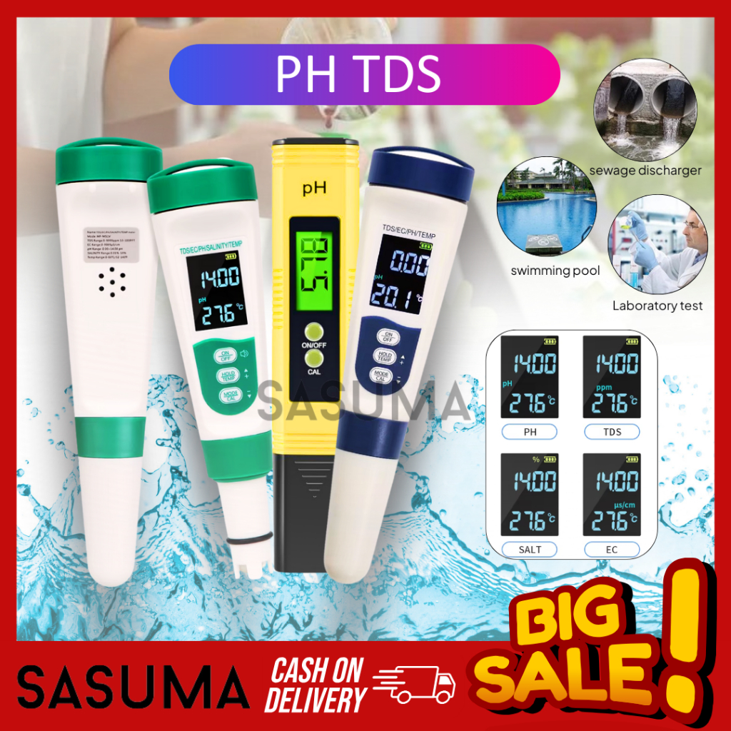 Jual SASUMA PH Meter | PH Digital | Tester PH | Alat Pengukur Keasaman ...