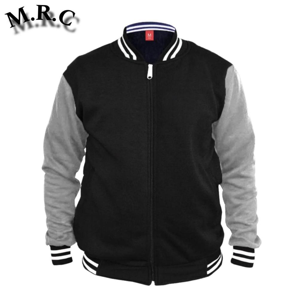 Jual COD - Jaket Baseball Ziper Polos Bahan Flace Lembut Adem Nyaman ...