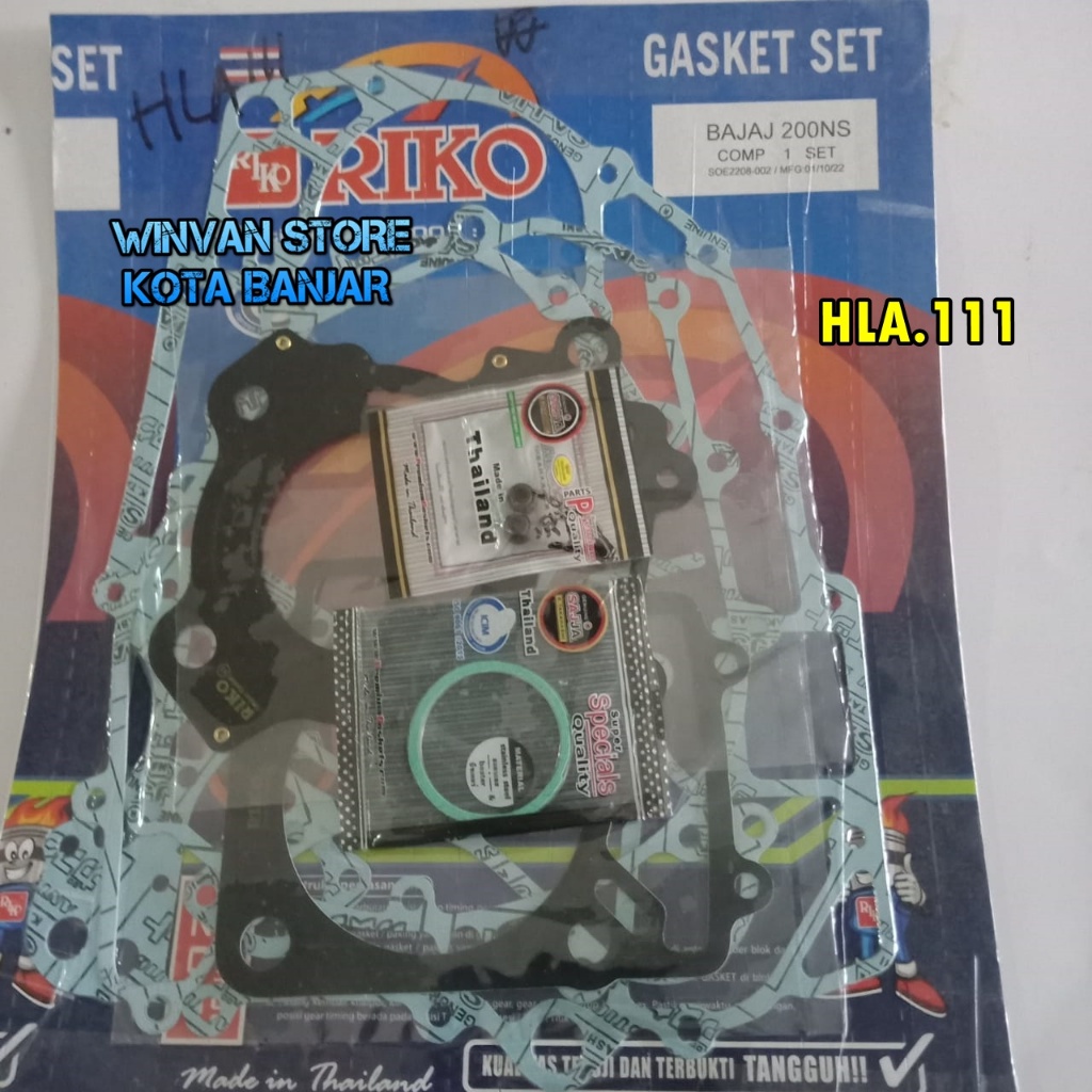 Jual PAKING GASKET SET FULL SET BAJJAY PULSAR 200NS KAWASAKI BAJAJ PULSAR 200NS 200 Ns + SEAL ...