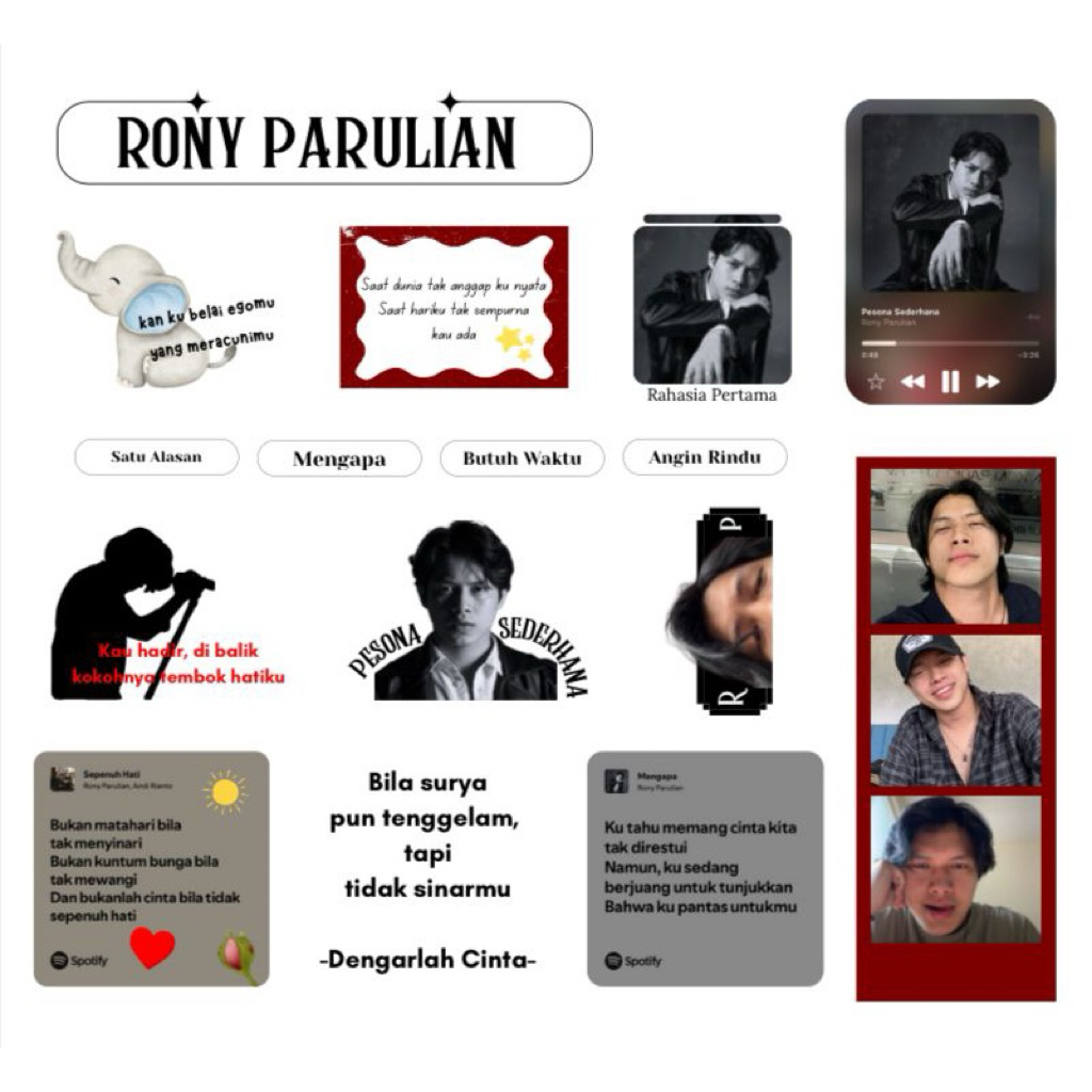 Jual Sticker Pack Rony Parulian | Shopee Indonesia