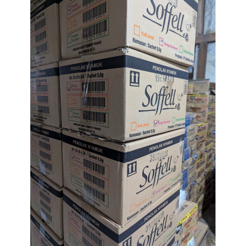 Jual soffel lotion pengusir nyamuk sachet (dus) | Shopee Indonesia