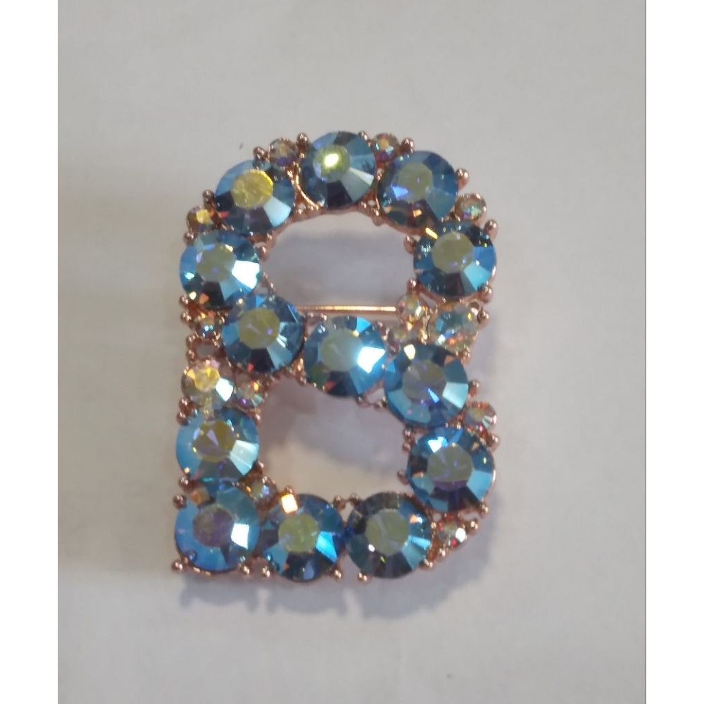 Jual Buttonscarves Orlin Brooch - Blue (As Is) | Shopee Indonesia