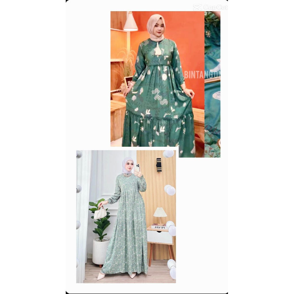 Jual Dress midi rayon armor busui friendly | Shopee Indonesia